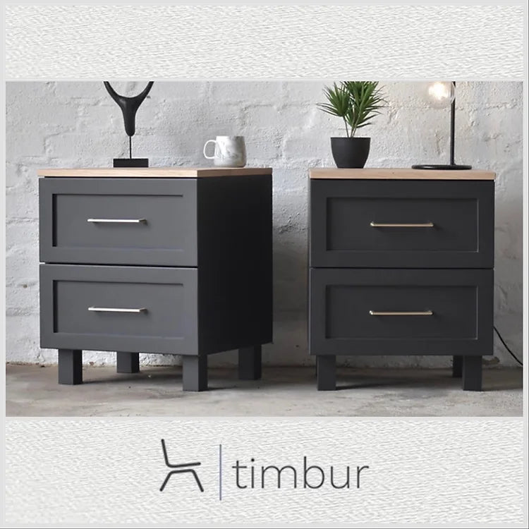 Black bedside pedestals store