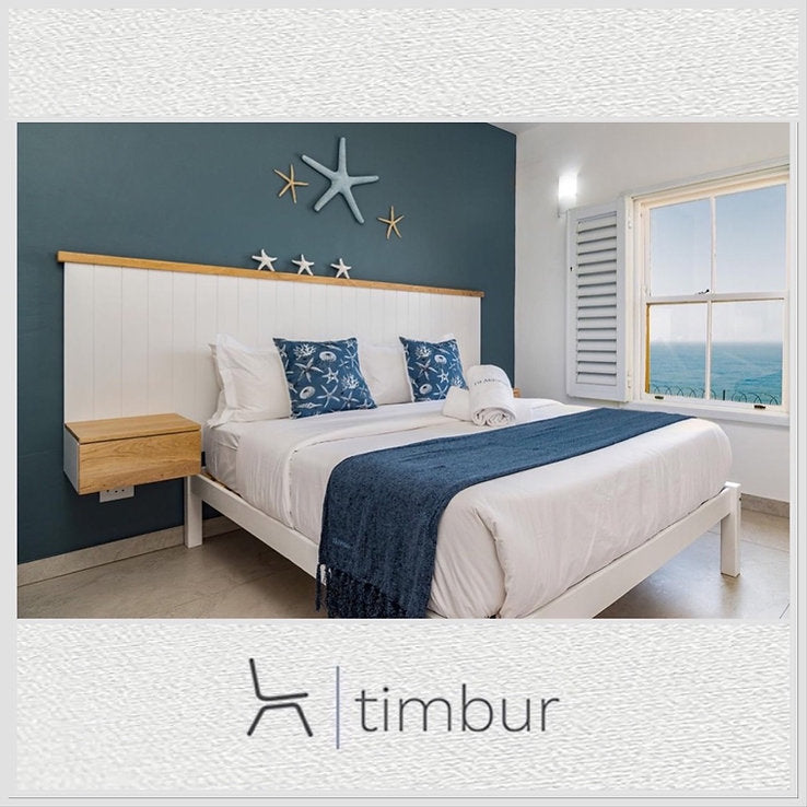 Strand Floating Headboard | Modern Design with Integrated Pedestals ...