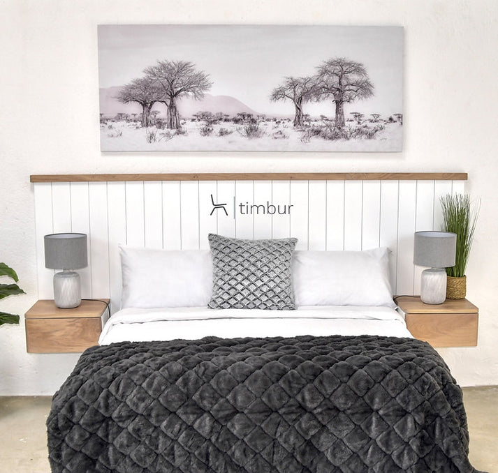 Strand Floating Headboard | Modern Design with Integrated Pedestals